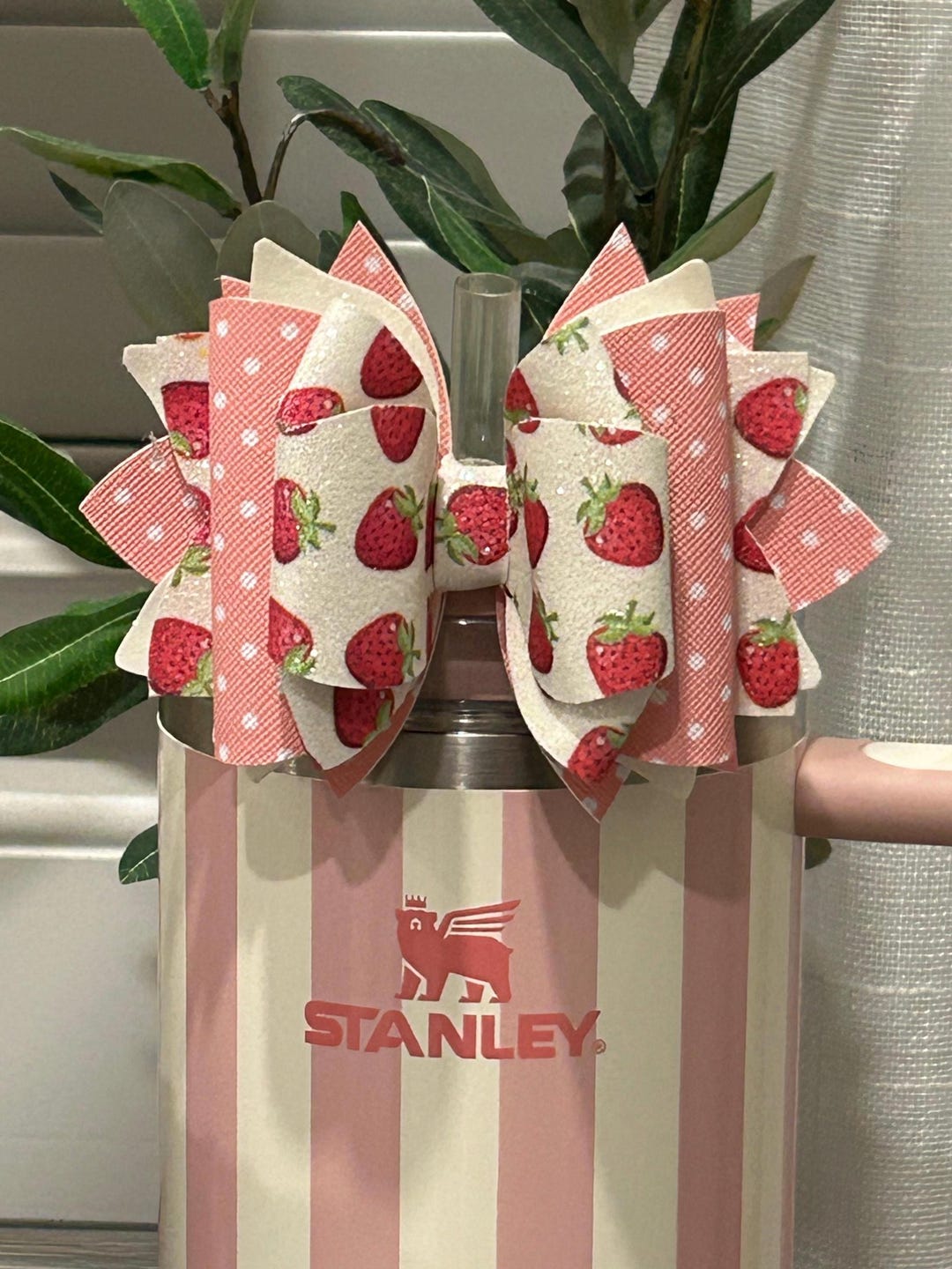 Stanley Peach Whip Cabana Gloss Stripe Strawberry Polka Dot Straw ...