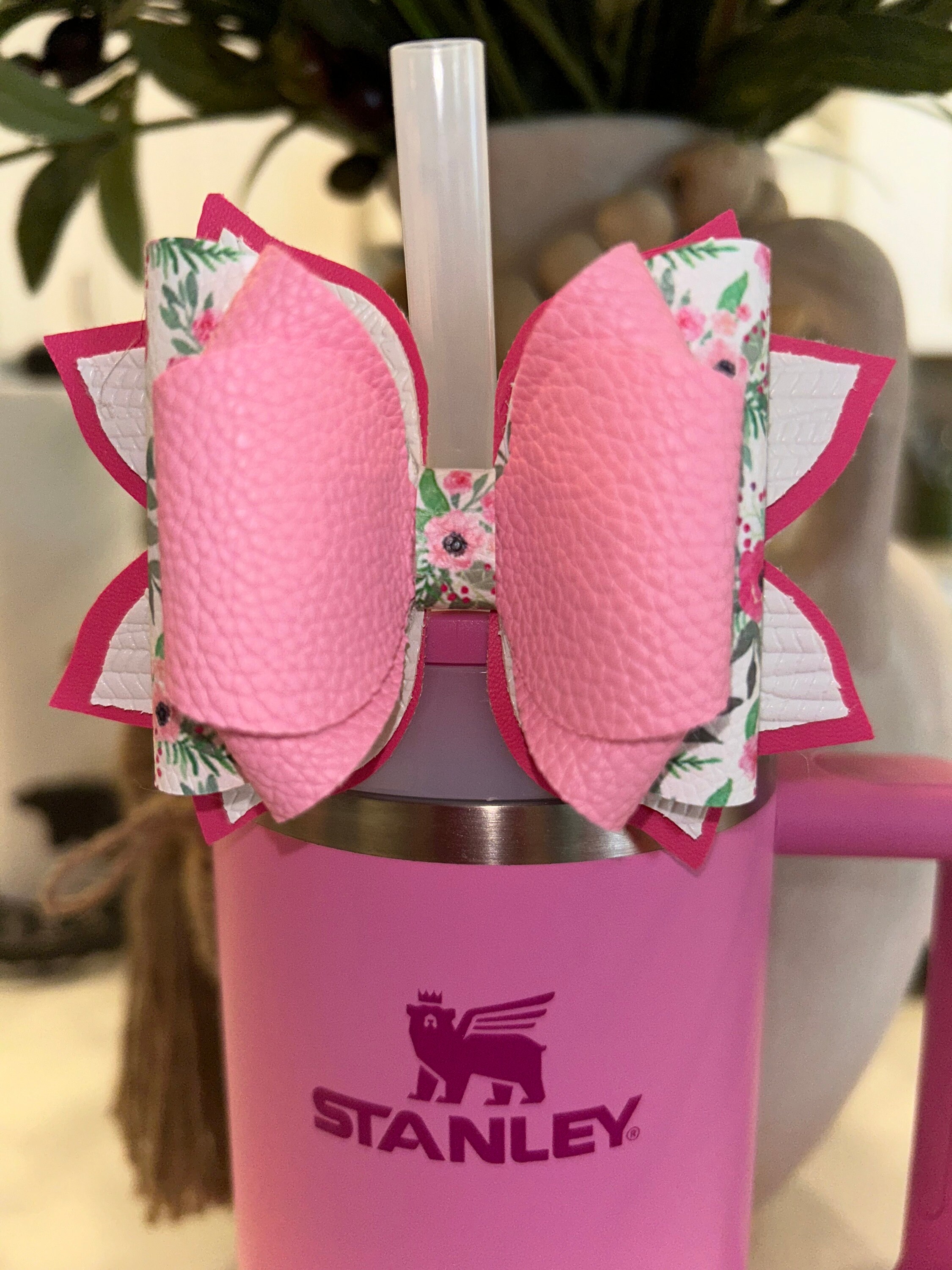 Stanley Jumbo Wildflower Hot Light Pink White Textured Layered Straw ...