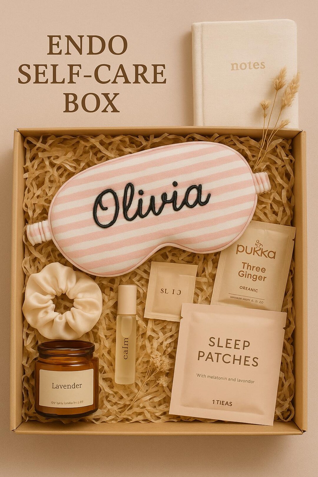 Endo Self-care Gift Box – Personalized Sleep Mask, Relaxation Kit for ...