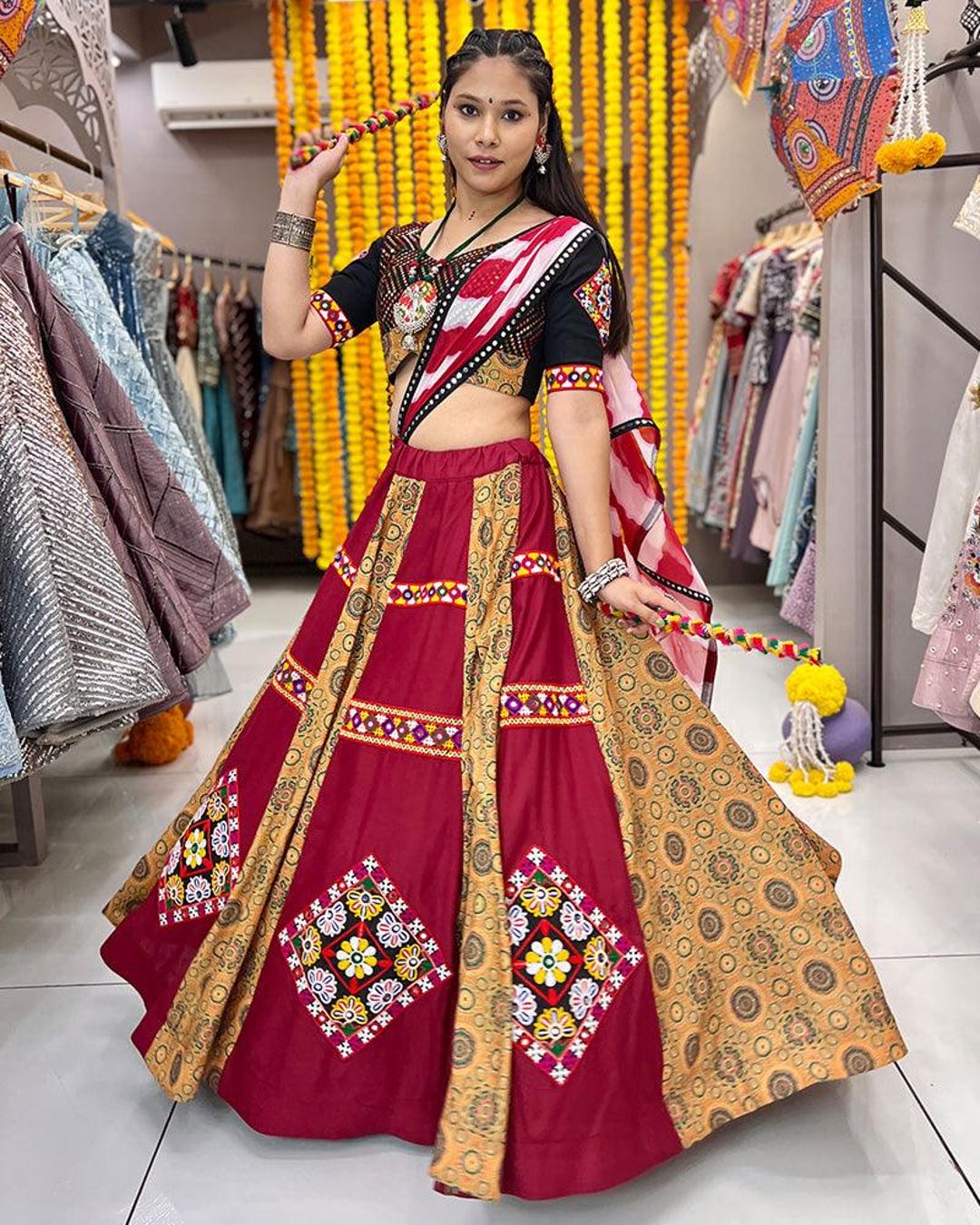 Big Flair Navratri Special Rayon Chaniya Choli for Woman,navratri ...