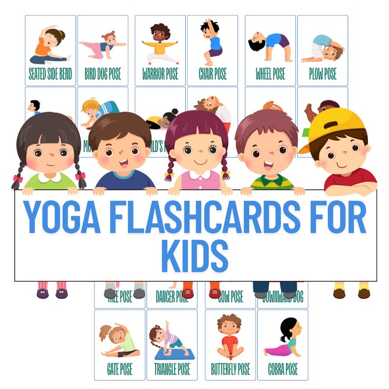 Kids Yoga Flashcards – 20 Printable Yoga Poses for Children ...