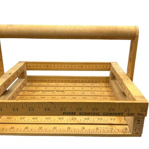 Ruler Box Caddy, Hand Crafted From Yard Sticks, 11x6x9.25” - Etsy