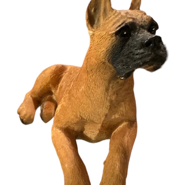Resin Boxer Dog Figurine - Etsy