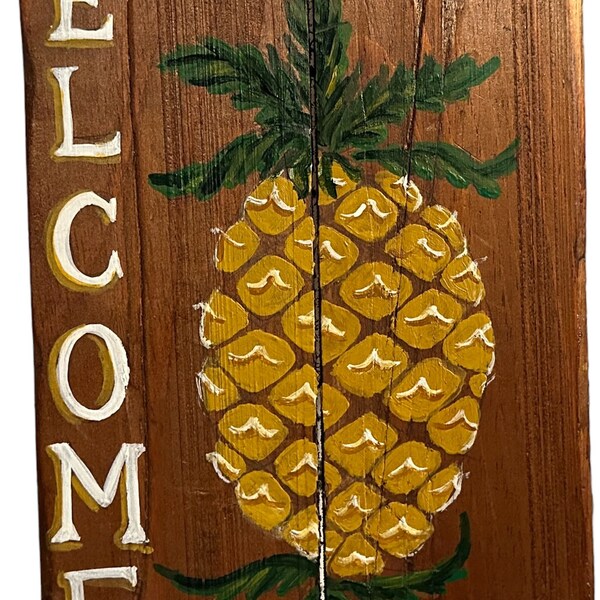 Painted Pineapple - Etsy
