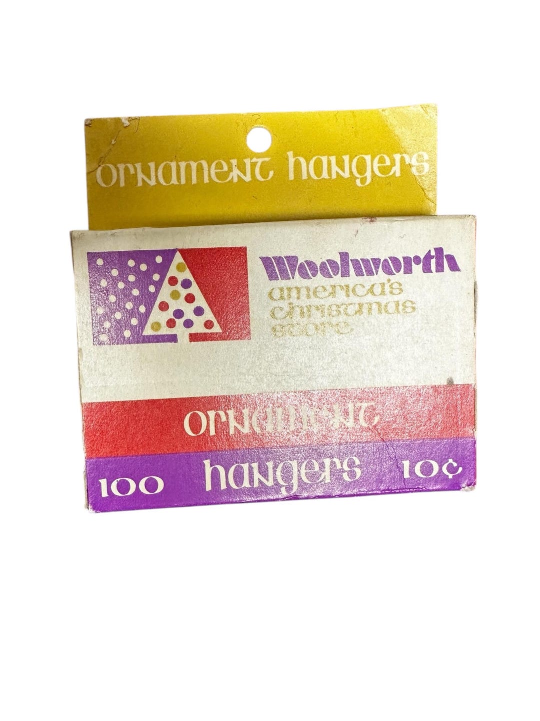 Vintage Woolworth Box of Christmas Ornament Metal Hangers 3.5x3.5” - Etsy