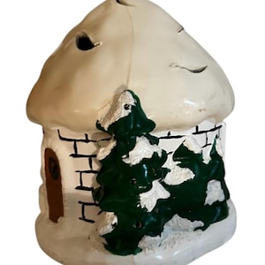Vintage Ceramic Christmas Igloo “light Up” Mold; Village Igloo ...