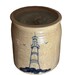 Blue, CHARLESTON Pottery CANDLE Holder South Carolina, Lighthouse ...