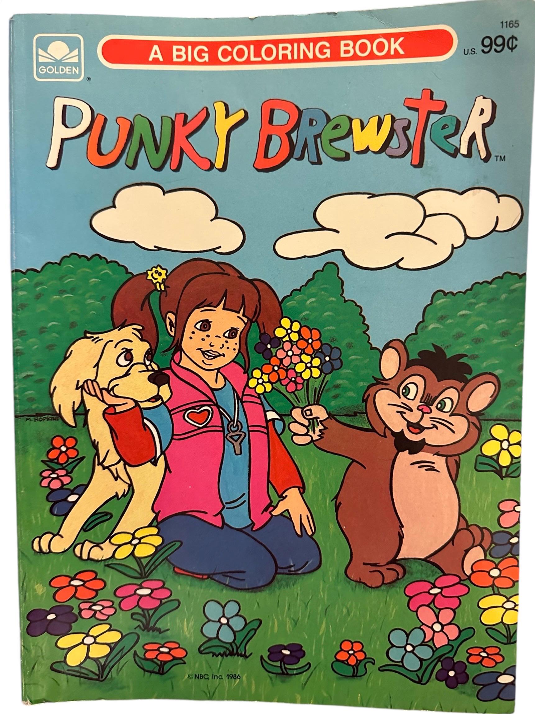 Vintage Punky Brewster Coloring Book Golden 1986 New Old Stock Unused ...