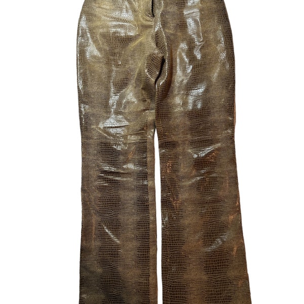 Vintage Snake Leather Pants - Etsy