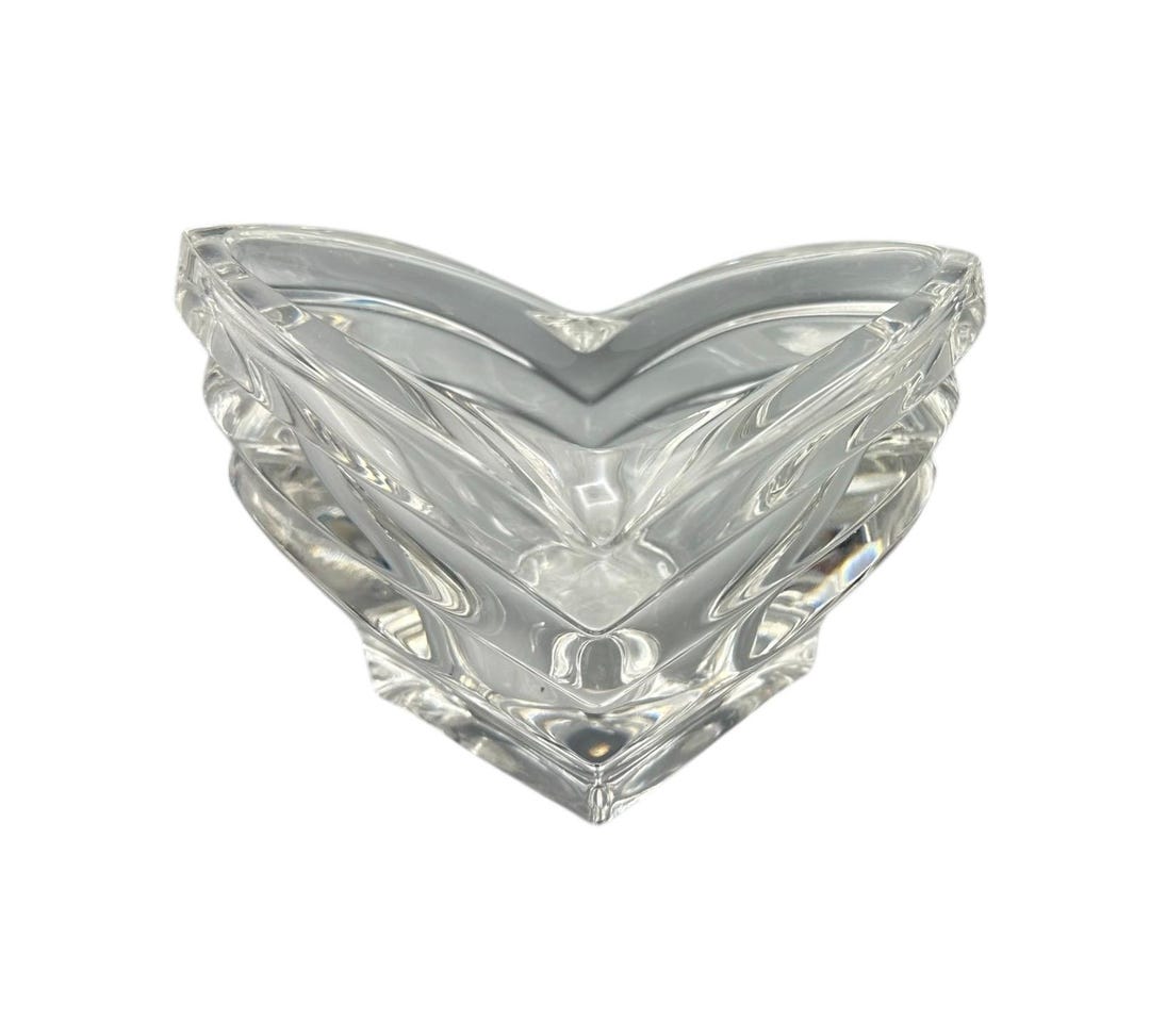 Mikasa Lead Crystal Clear Glass Tea Light Candle Holder 5 1/2x3.5 ...