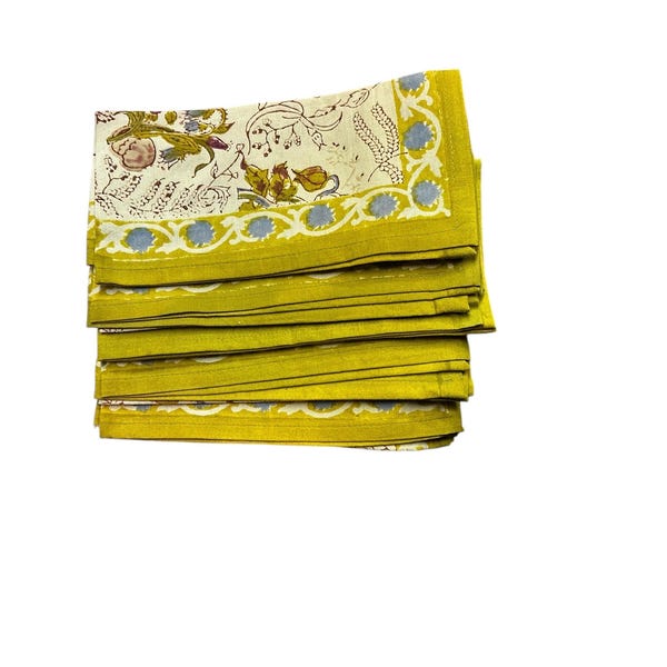 Chartreuse Napkins - Etsy