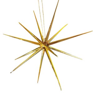 Hand Crafted Lucite Sputnik Atomic Star Gold Tone Ornament 7” - Etsy