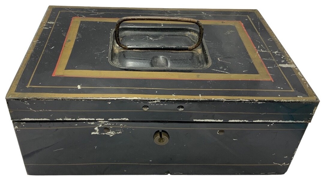 Early 20th Century Metal Banker’s Box, Antique - Etsy