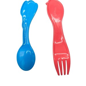 Elephant and Octopus Hefty ZOO PALS Kids Flatware Plastic Utensils Fork ...