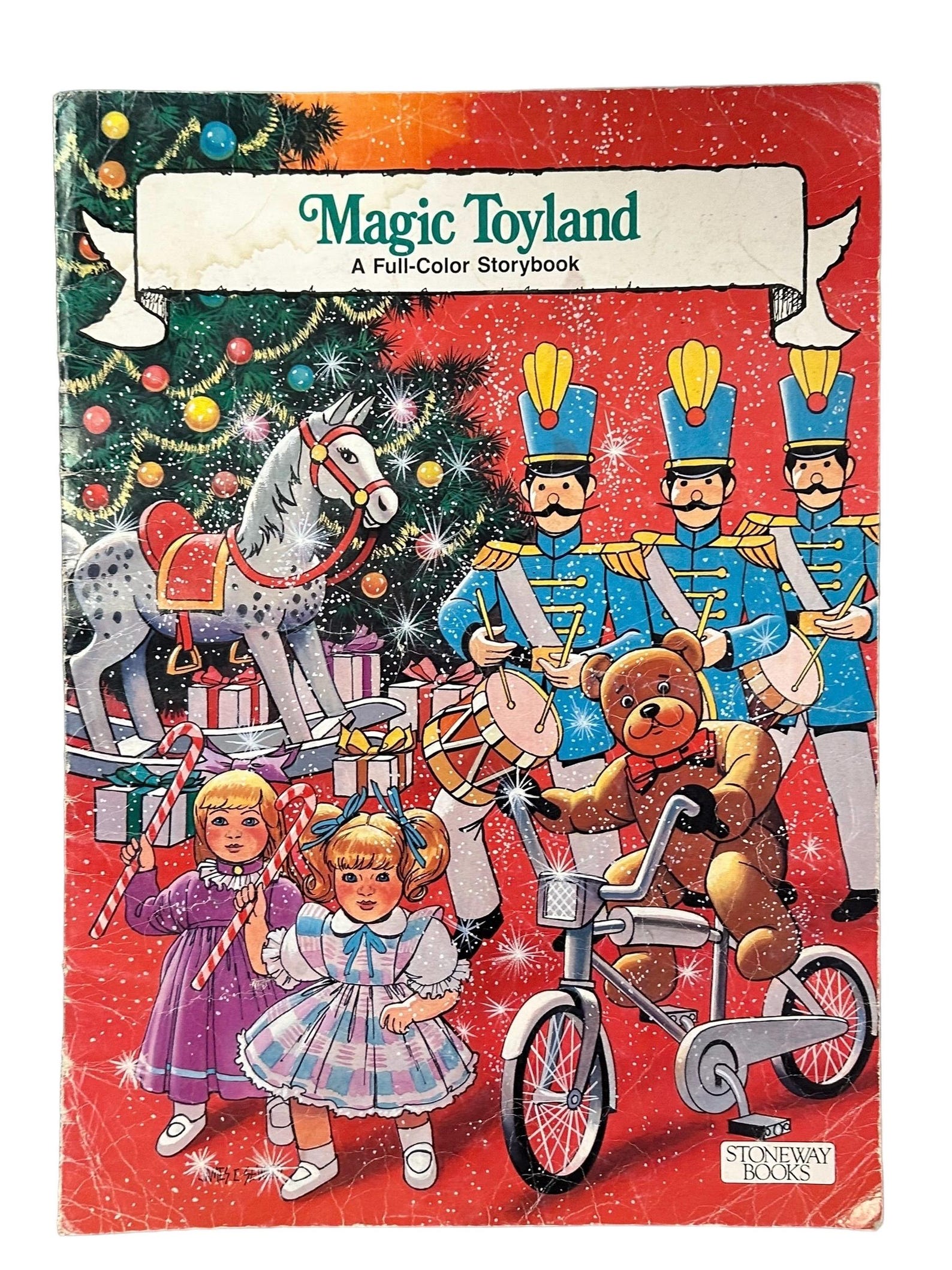1988 Magic Toyland Christmas Large Picture Book Classroom Songbook ...