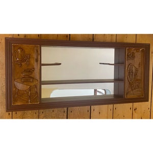 MCM Vintage 1960's Turner Wall Accessories Mirror Shadow Box Shelf Unit ...