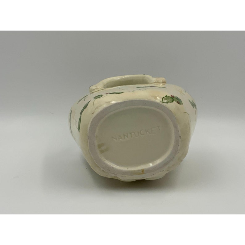 NANTUCKET Snowman Ceramic Holly Christmas Basket or Vase - Etsy