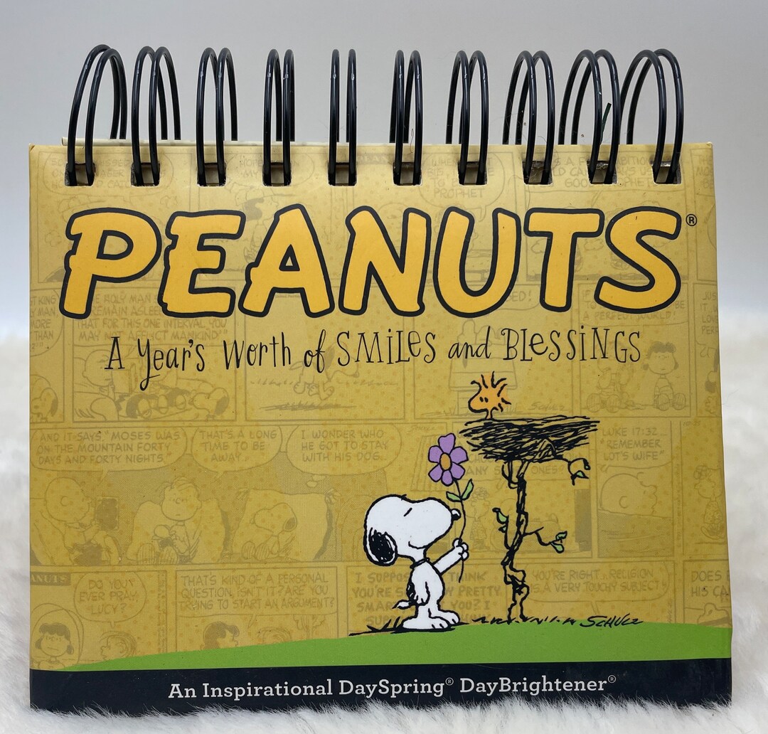 Peanuts Smiles and Blessings Perpetual Calendar, NOS, Snoopy, Charlie ...