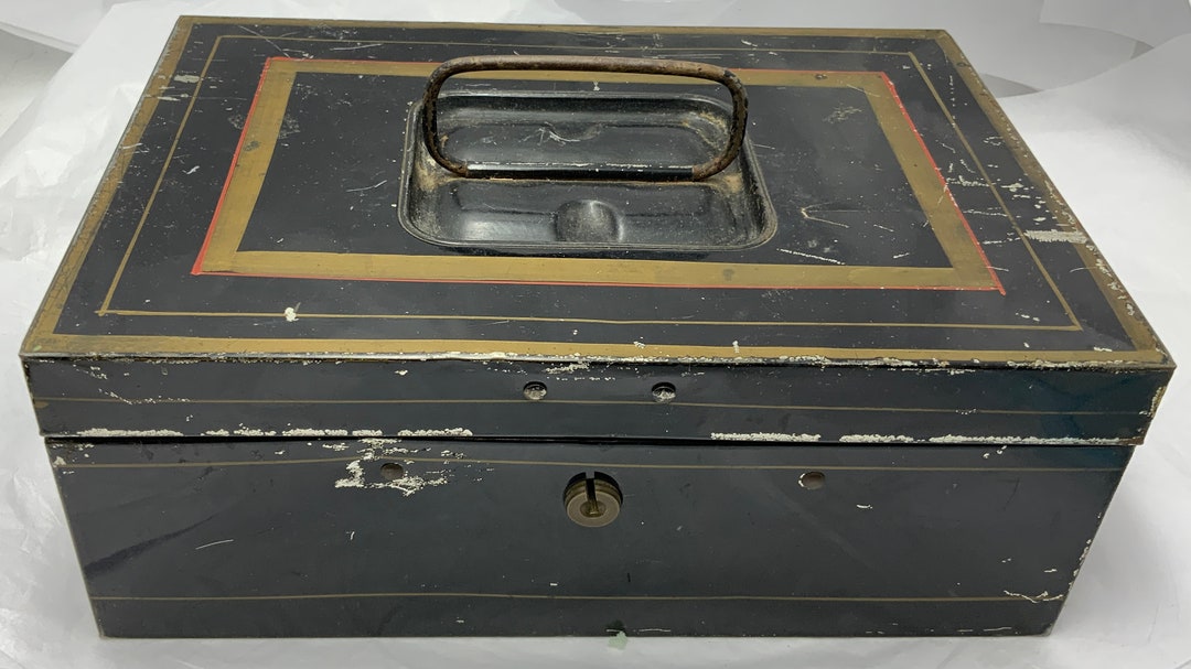 Early 20th Century Metal Bankers Box, Antique - Etsy