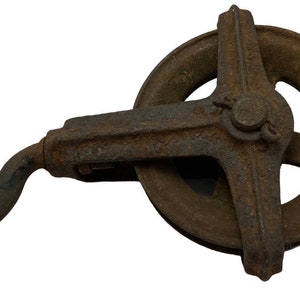 Brooklyn Navy Yard, Snatch Locke Double Pulley and Hook, Antique, Heavy ...