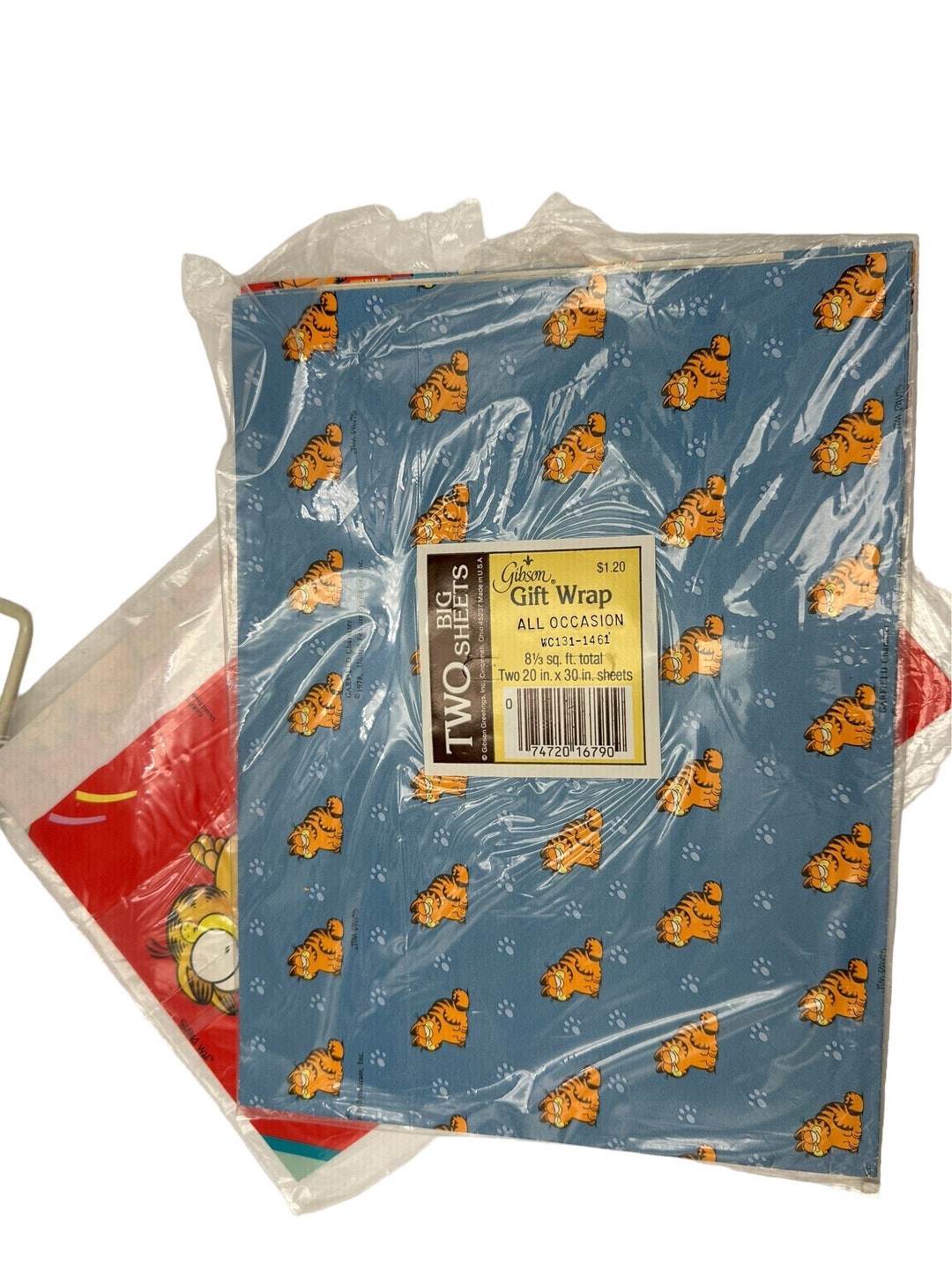 Garfield 80s,90s, Vintage Wrapping Paper, Polar Bear Theme, Happy ...