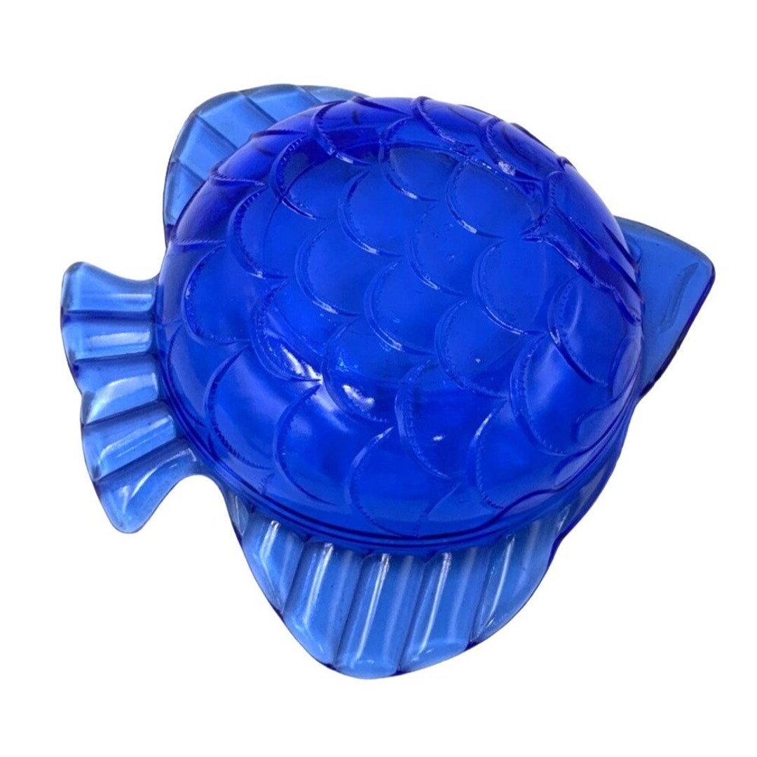 Vintage Hazel Atlas Ritz Blue Fish Ashtray, Circe 1940 - Etsy