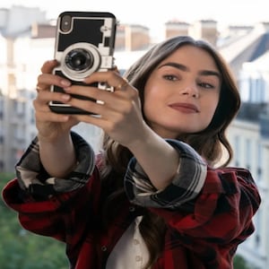 Retro Camera Look, Emily in Paris, iPhone Case With Strap, New - Etsy