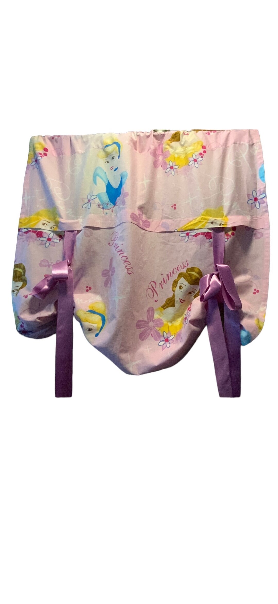 Disney Princess Belle Cinderella Pink Shade, Window, Drape With Tie up ...