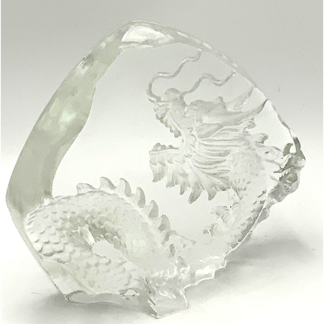 Lead Crystal Dragon Paperweight Large 6 Inch - Etsy