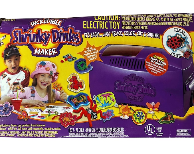 Vintage Incredible Shrinky Dinks Maker Spin Masters Toys Including ...