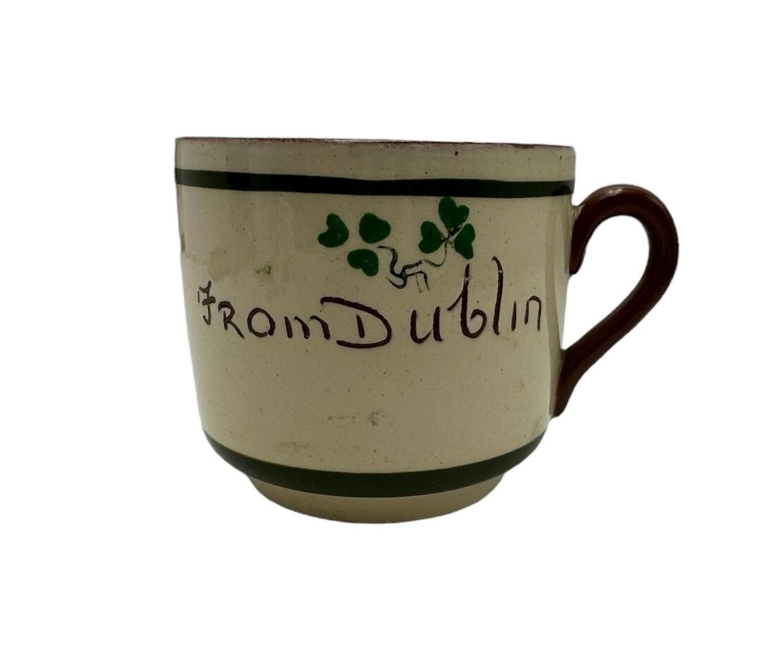 Carrig Ware, Made in Ireland, From Dublin, Tea Cup, Souvenir, Beige ...