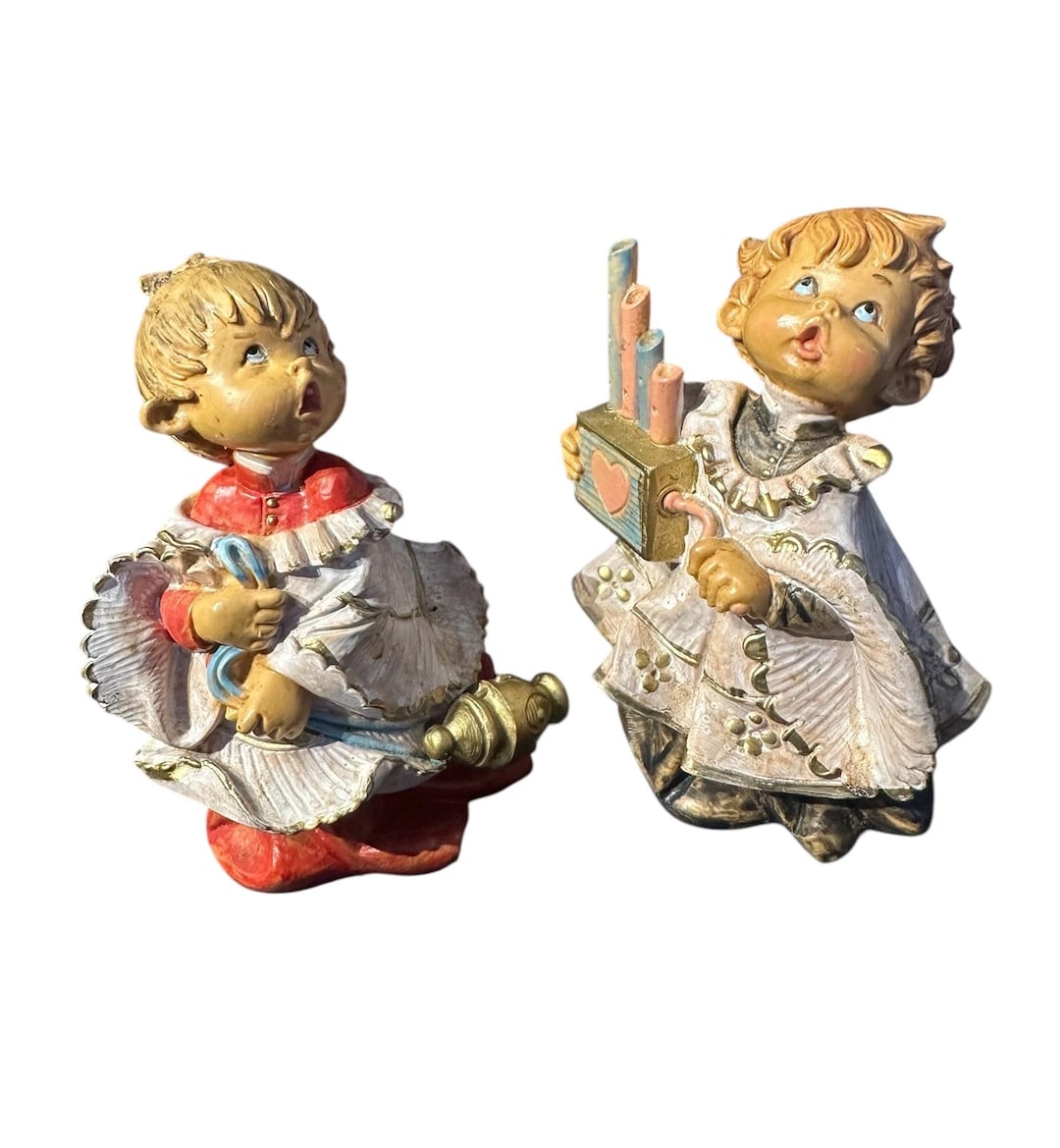 Altar Choir Boys Set of 2 Fontanini Alexander Simonelli Italy 4 ...
