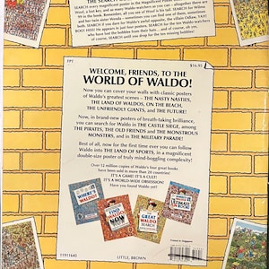 Where's Waldo? the Magnificent Poster Book by Martin Handford 21 X 15 ...