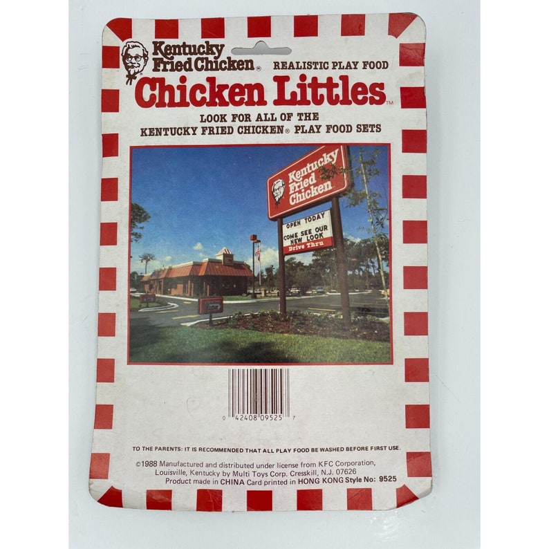 Kentucky Fried Chicken Play Food Chicken Littles NOS in - Etsy