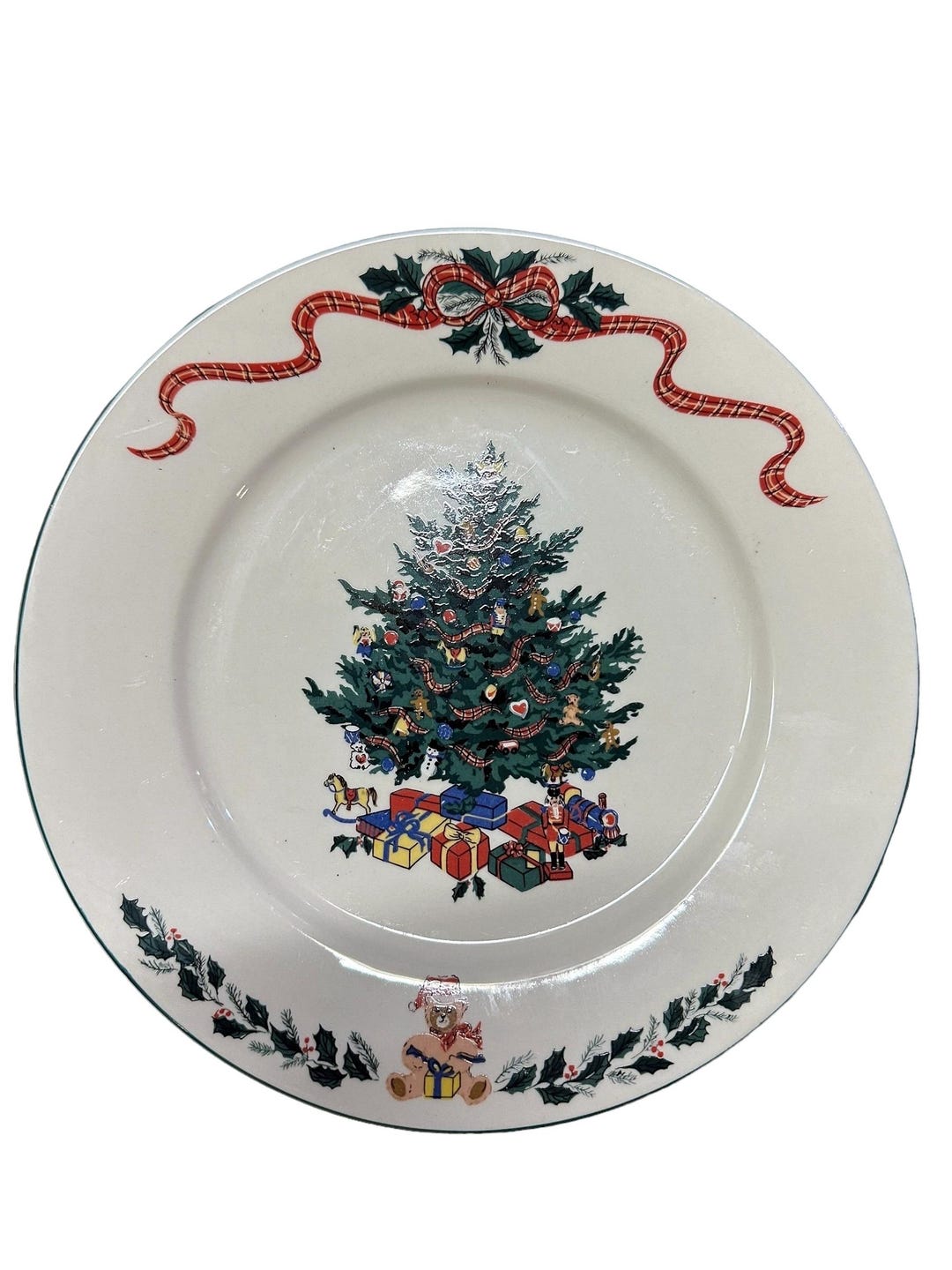 VTG Newcor Origins Fine Porcelain "christmas Morning" Salad Dessert ...