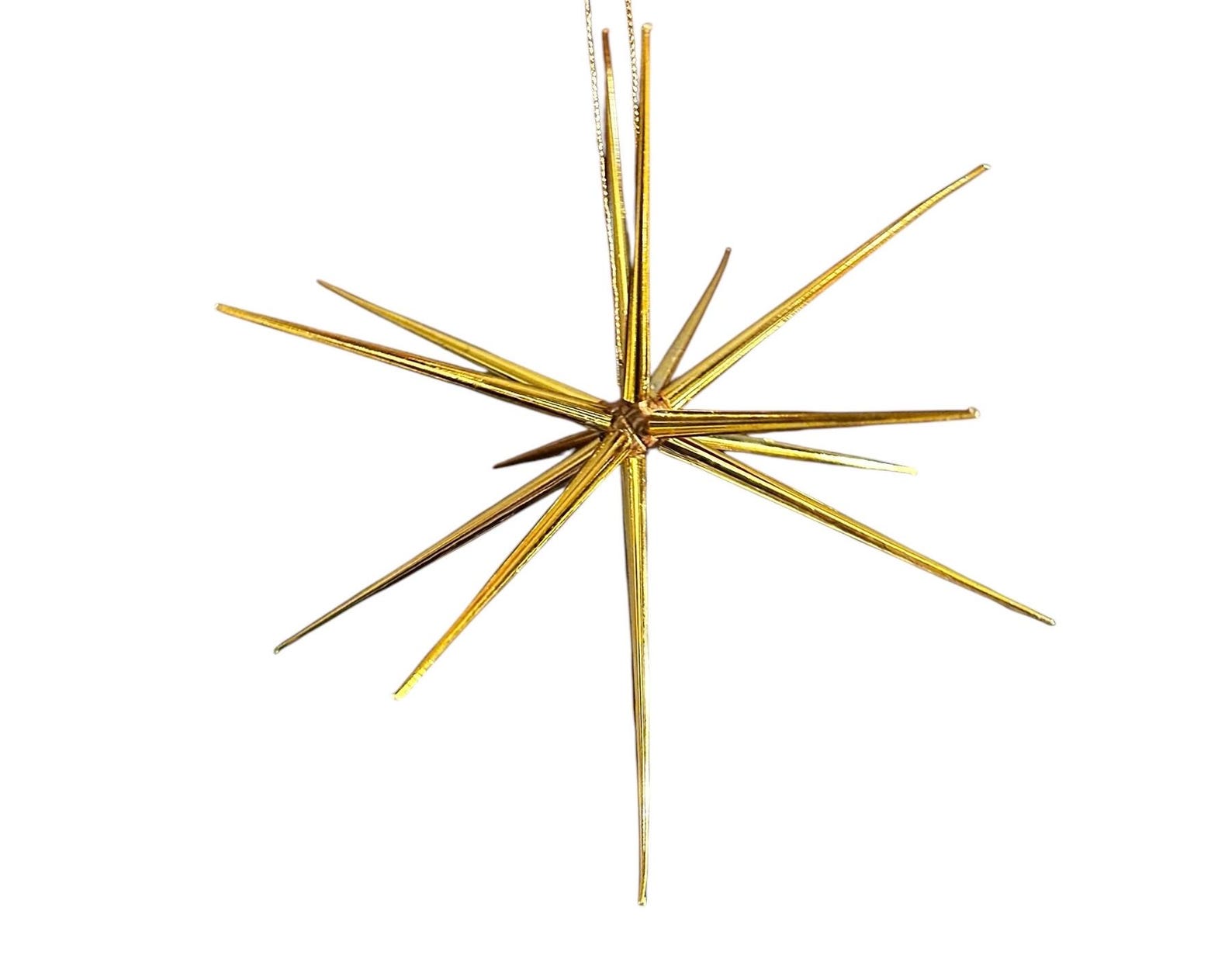 Hand Crafted Lucite Sputnik Atomic Star Gold Tone Ornament 7” - Etsy