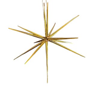 Hand Crafted Lucite Sputnik Atomic Star Gold Tone Ornament 7” - Etsy