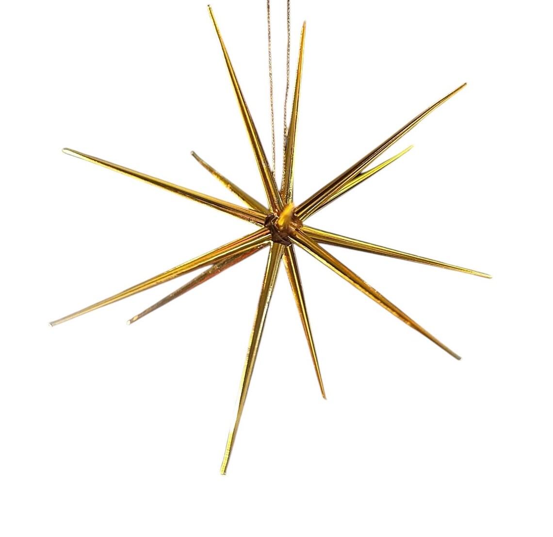 Hand Crafted Lucite Sputnik Atomic Star Gold Tone Ornament 7” - Etsy