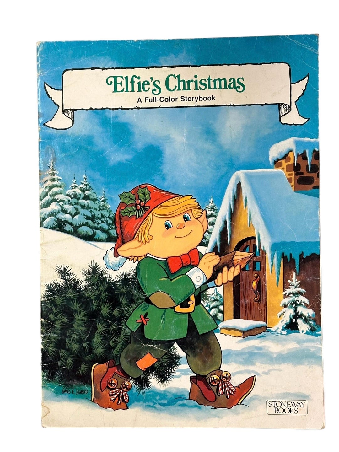 1988 Elfies Christmas Large Picture Book Classroom Stortbook Paperback ...