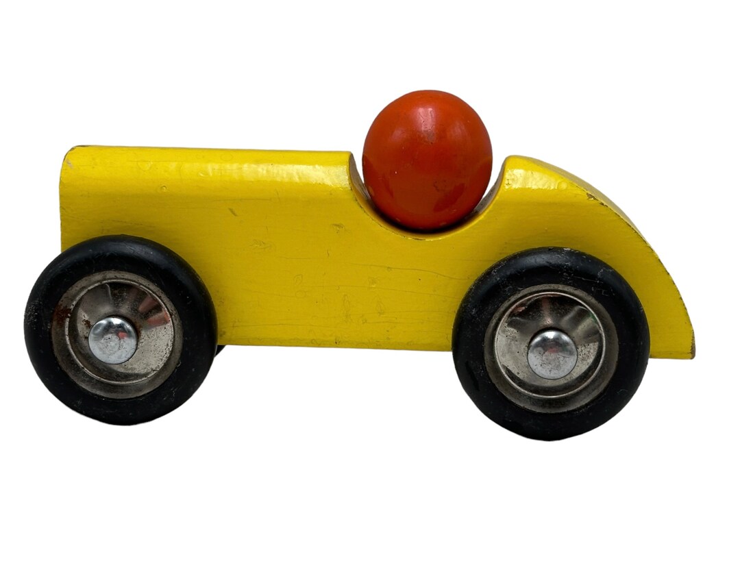 Big Wooden Car Eco Toy Natural Car Vehicles Boy, 7 Inch, Christmas Gift ...