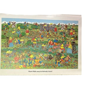 Where's Waldo? the Magnificent Poster Book by Martin Handford 21 X 15 ...