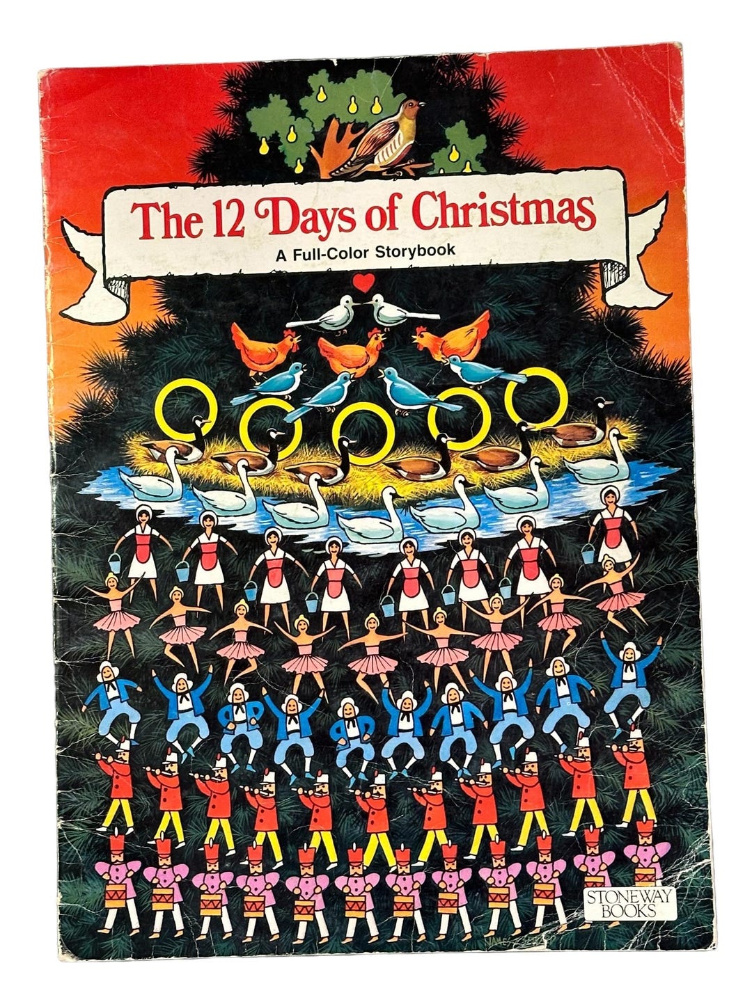 1988 the 12 Days of Christmas Large Picture Book Classroom Paperback ...