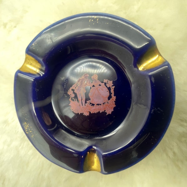 Cobalt Blue Ash Tray - Etsy