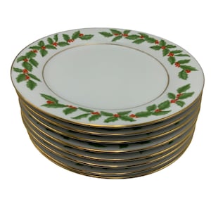Ceramic Holly, CROWN MING Fine China Christmas Dining, Vintage - Etsy