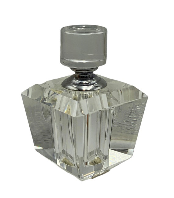 Inverted Pyramid Perfume Bottle, Heavy Glass, Plus Da… - Gem
