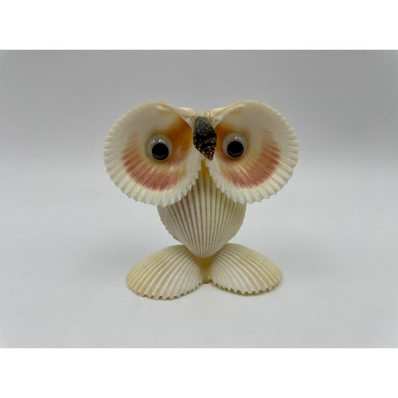 Clam Shell Vtg Googly Eyes Sea Shell Figurine Trinket - Etsy