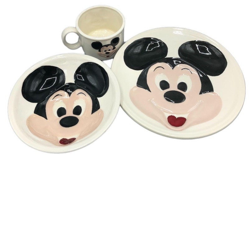 Mickey Mouse Dinnerware - Etsy