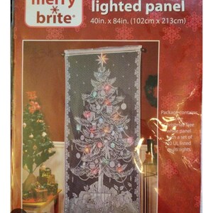 Lighted Christmas Tree Curtain Panel Curtain 40x84” - Etsy