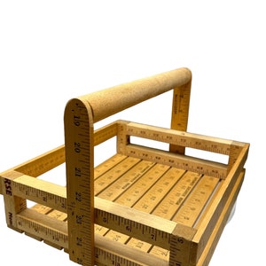 Ruler Box Caddy, Hand Crafted From Yard Sticks, 11x6x9.25” - Etsy