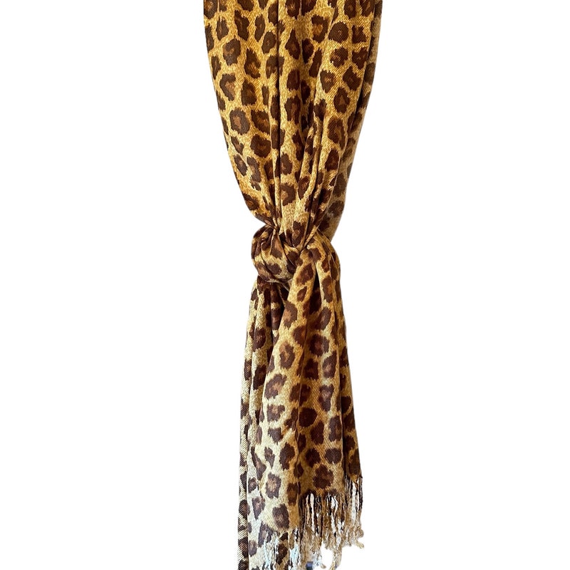 Leopard Print Scarf - Etsy